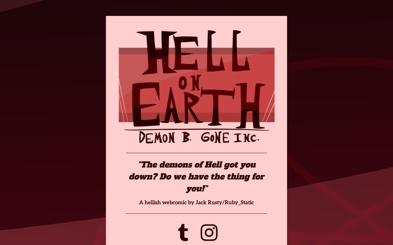 Hell on Earth: Demon B. Gone INC. Carrd